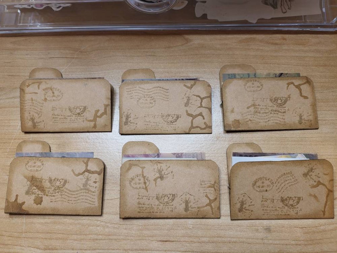 Set of 6 Handmade Mini Manila Folders & Inserts - Etsy