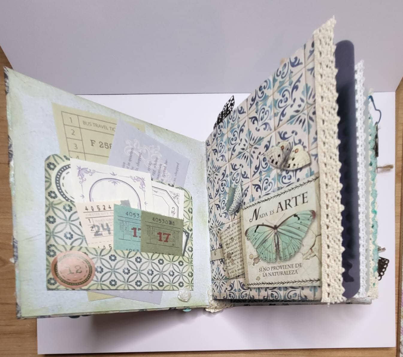 Handmade Vintage Mini Journal - Etsy