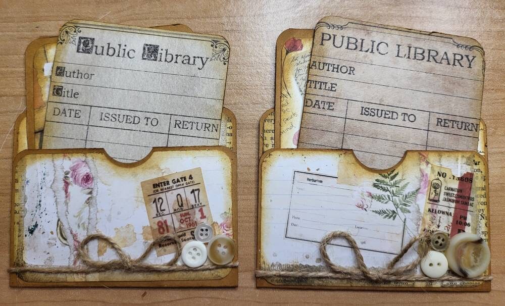 Bundle of Handmade Journal Tags Library Cards & Paperclips - Etsy