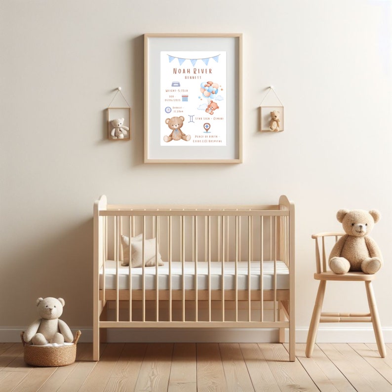 Personalised New Baby Welcome to the World Print, New Baby Gift, Birth ...