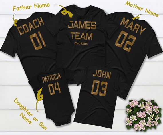 Family Matching Shirts Team Member Customize shirts Custom | Etsy
