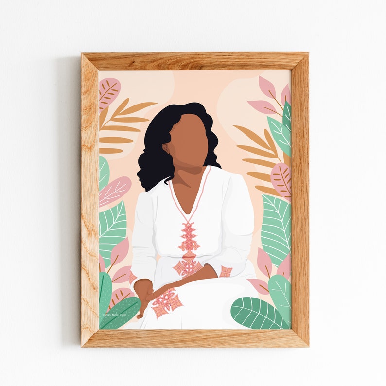 WUBIT ETHIOPIA Culture, African Woman Art Print, Women of Color ...