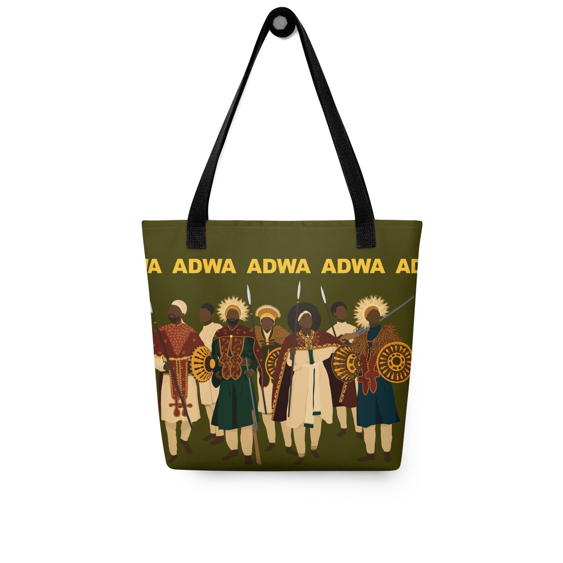 Battle of Adwa Tote Bag, Ethiopian, African History Inspired, Vibrant ...