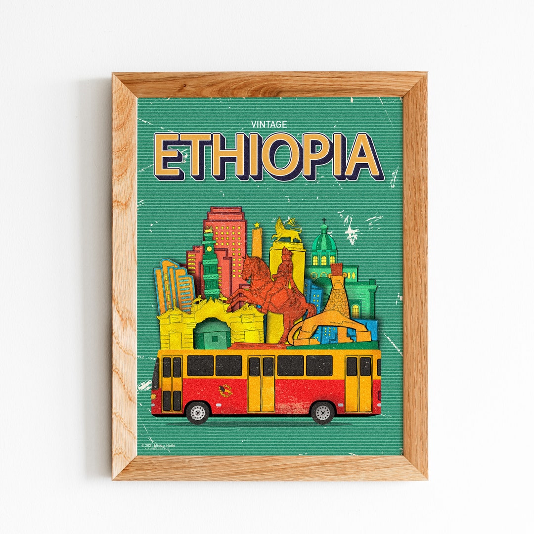 Anbessa Bus Poster, Ethiopian Art - Etsy