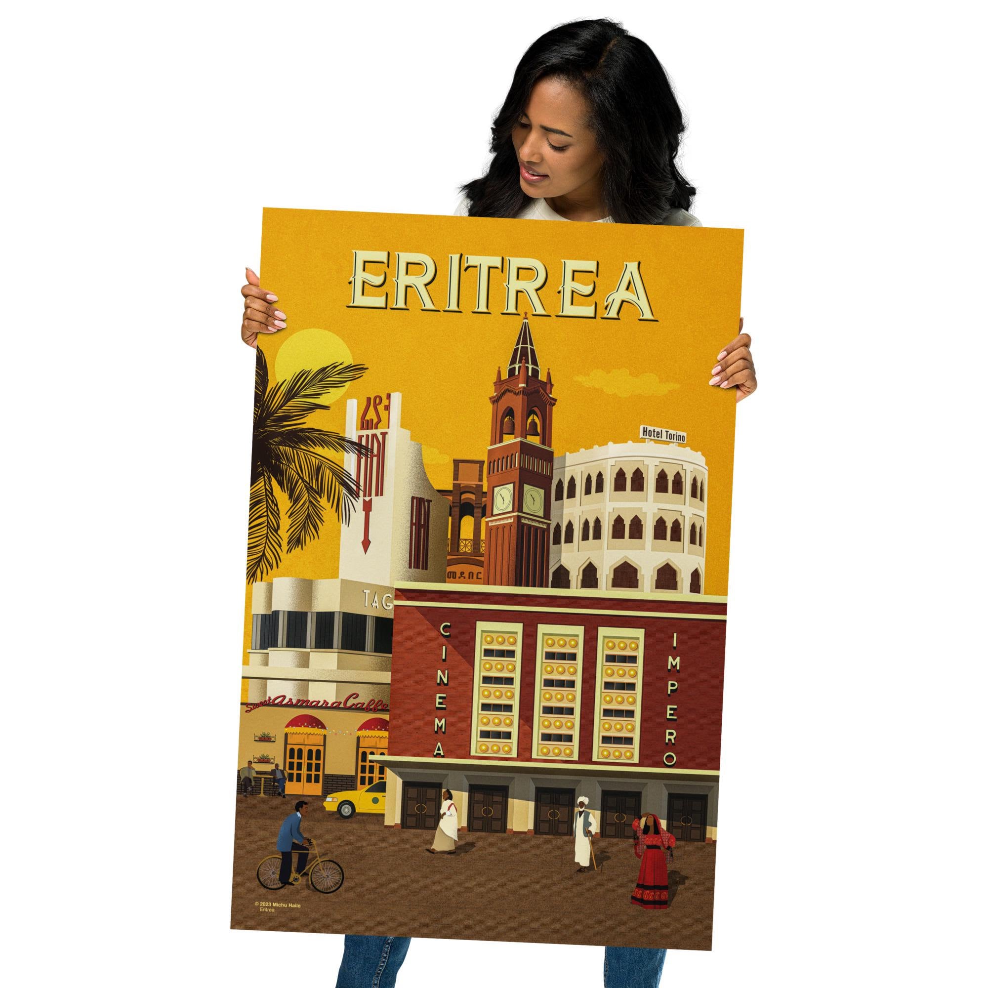 Eritrea Landmarks Poster, Historical Wall Art - Etsy