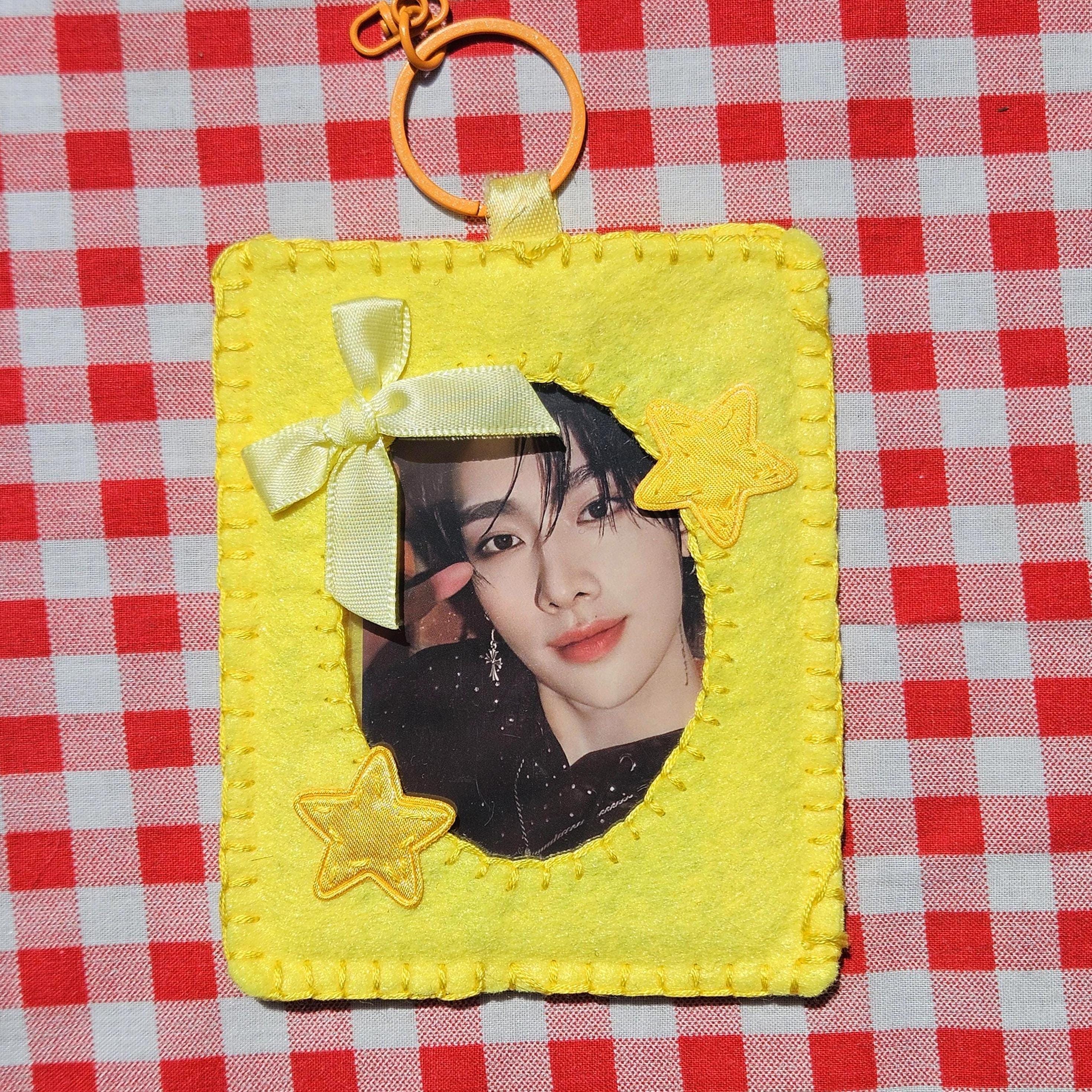 Cute Yellow Star Felt Photocard Holder - Etsy