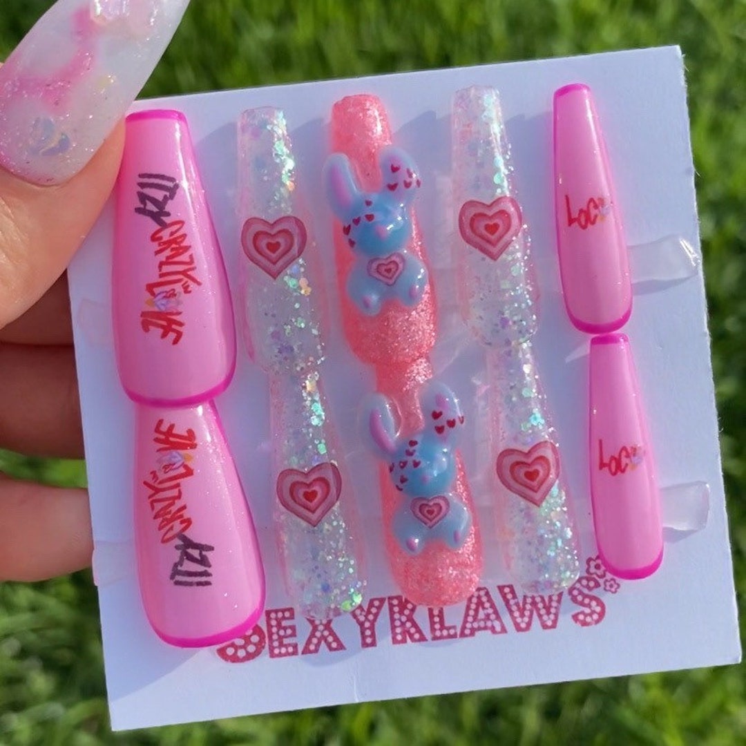 Itzy Inspired Press Ons / Kpop / Hand Made Press on Nails - Etsy