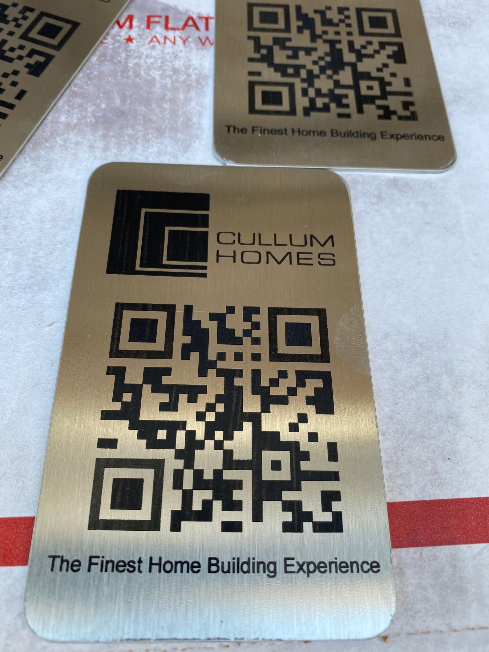Metal QR Codes-business Logo Restaurants Menu QR Code - Etsy