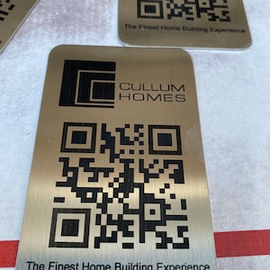 Metal QR Codes-business Logo Restaurants Menu QR Code - Etsy