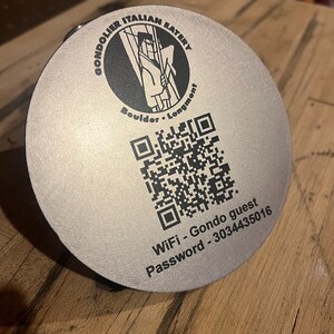 Metal QR Codes-business Logo Restaurants Menu QR Code - Etsy