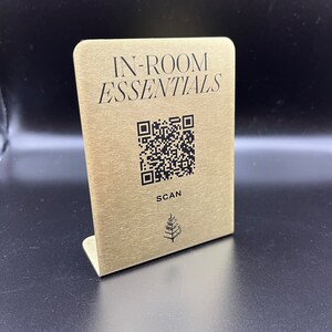 Brass QR Codes High-end Hotels Restaurants Venues Etc. - Etsy