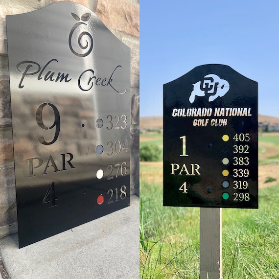 Golf Course Signage Tee Signs Custom Golf Signage | Etsy