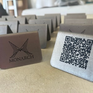 Metal QR Codes-business Logo, Restaurants, Menu, QR Code, Sustainable ...