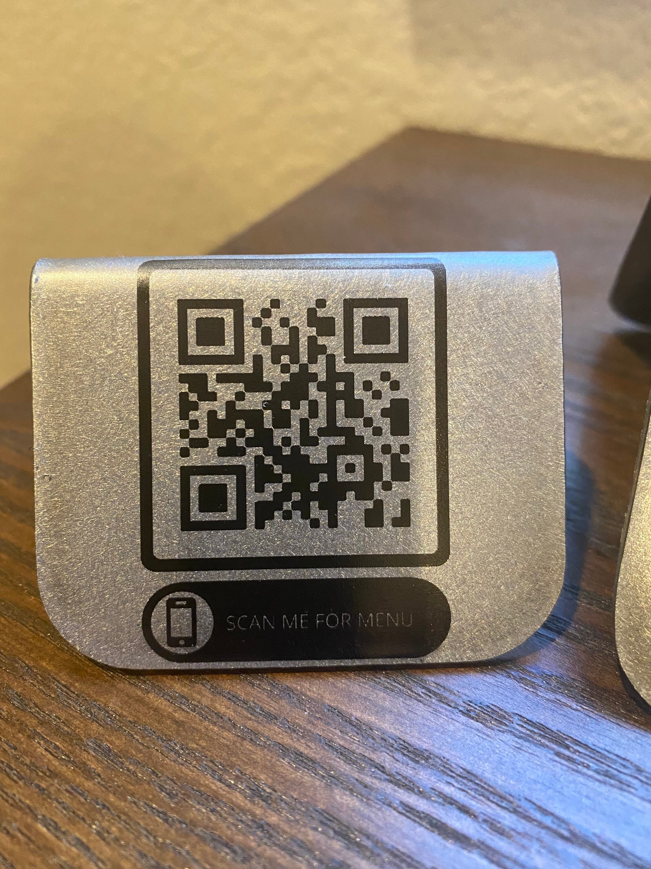 Metal QR Codes-Business Logo Restaurants Etc. Sustainable | Etsy