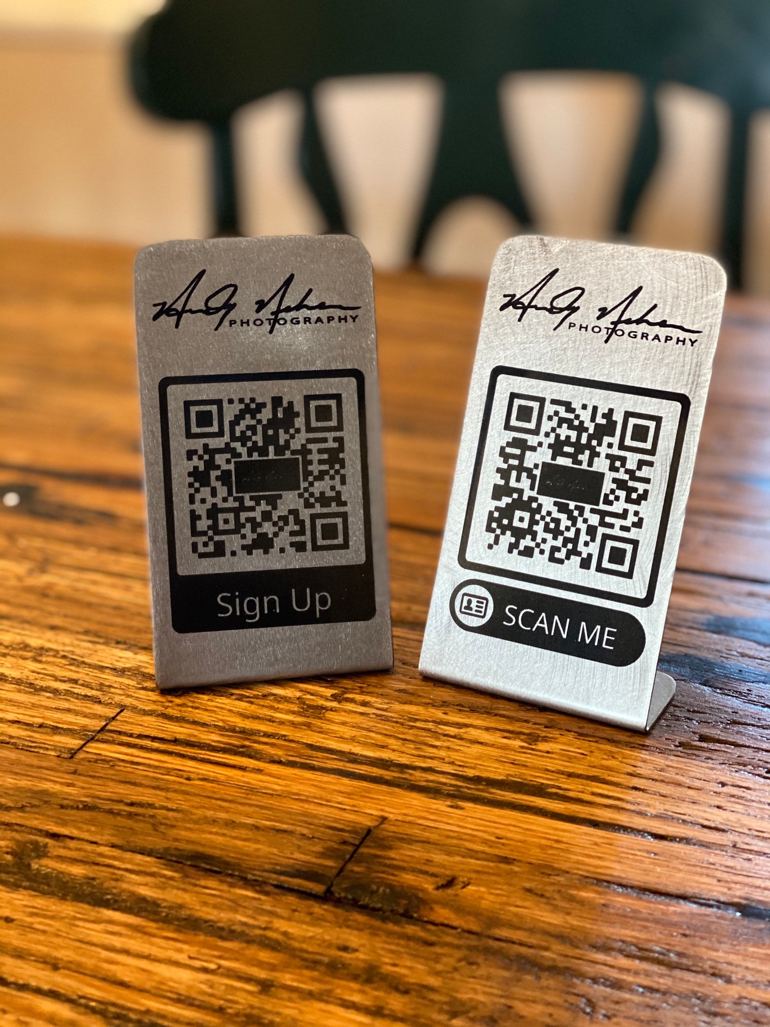 Metal QR Codes-Business Logo Restaurants Menu Etc. | Etsy