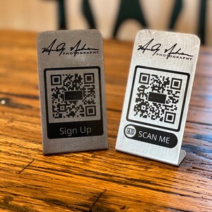 Metal QR Codes-Business Logo Restaurants Etc. Sustainable | Etsy