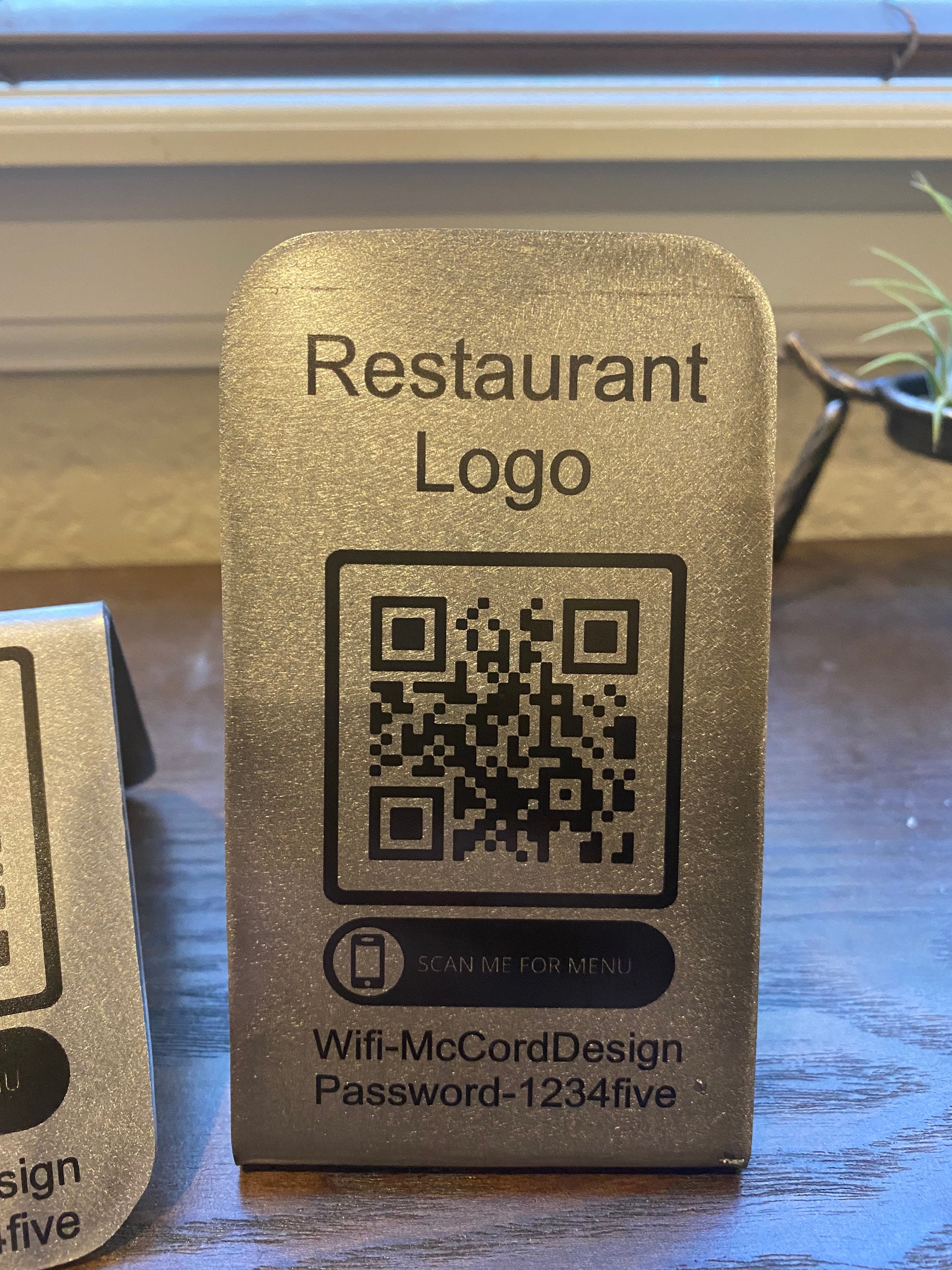 Metal QR Codes-Business Logo Restaurants Etc. Sustainable | Etsy