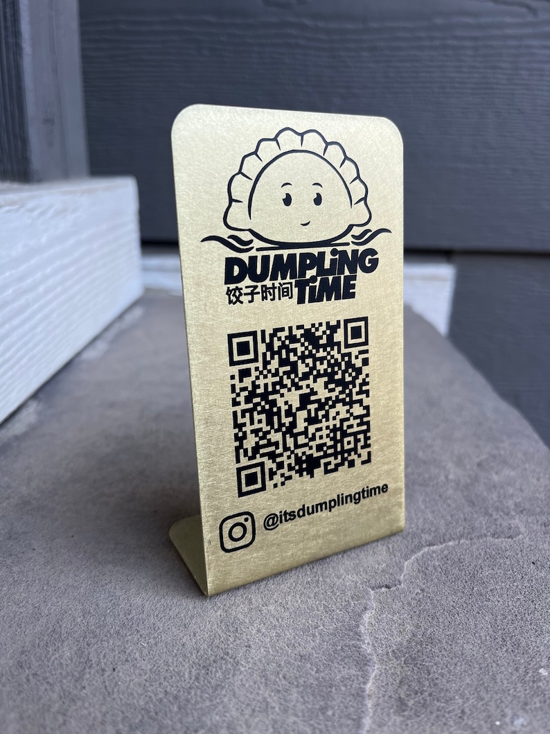 Brass QR Codes, High-end, Hotels, Restaurants, Venues, Etc. - Etsy