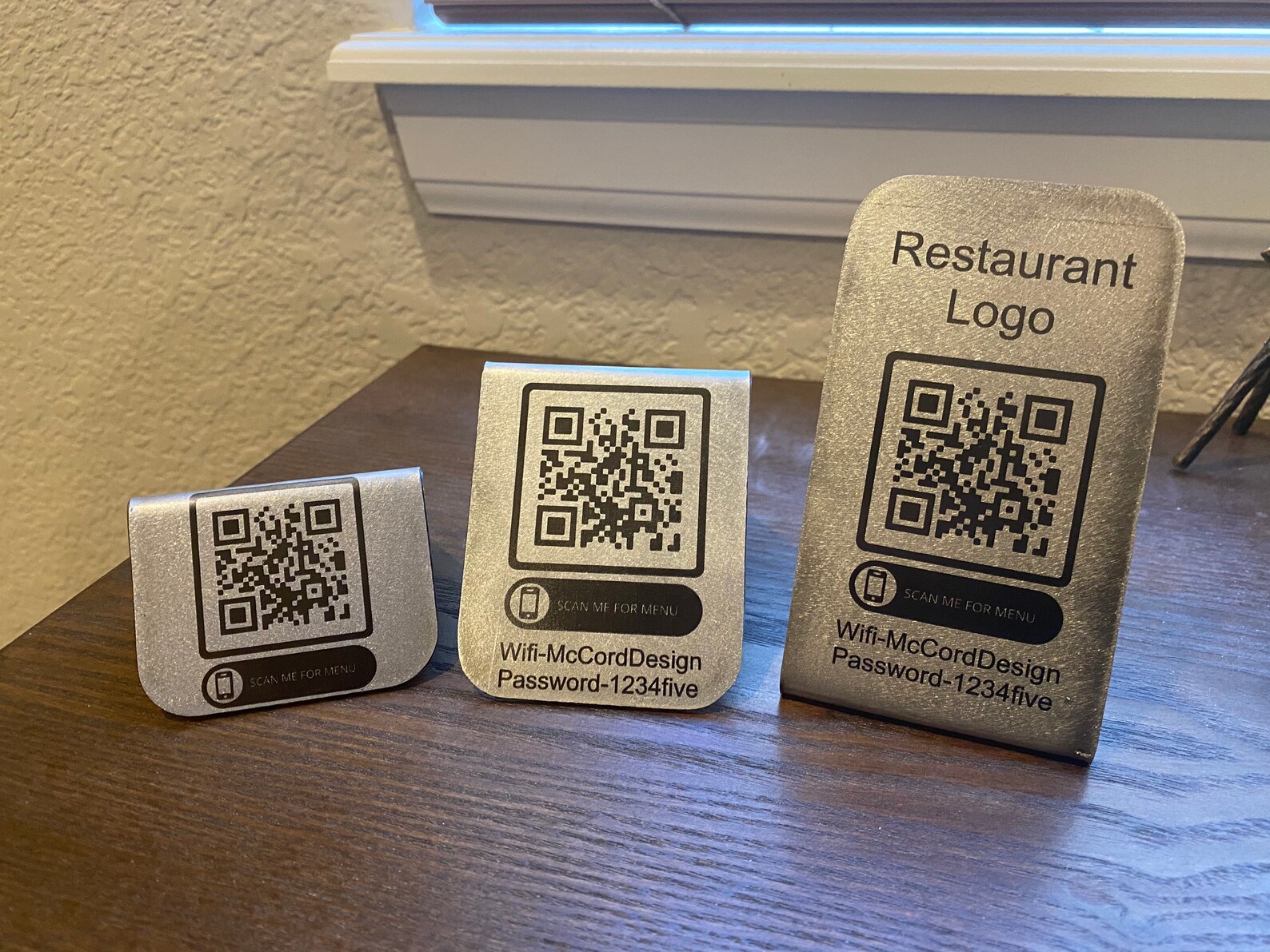 Metal QR Codes-Business Logo Restaurants Etc. Sustainable | Etsy
