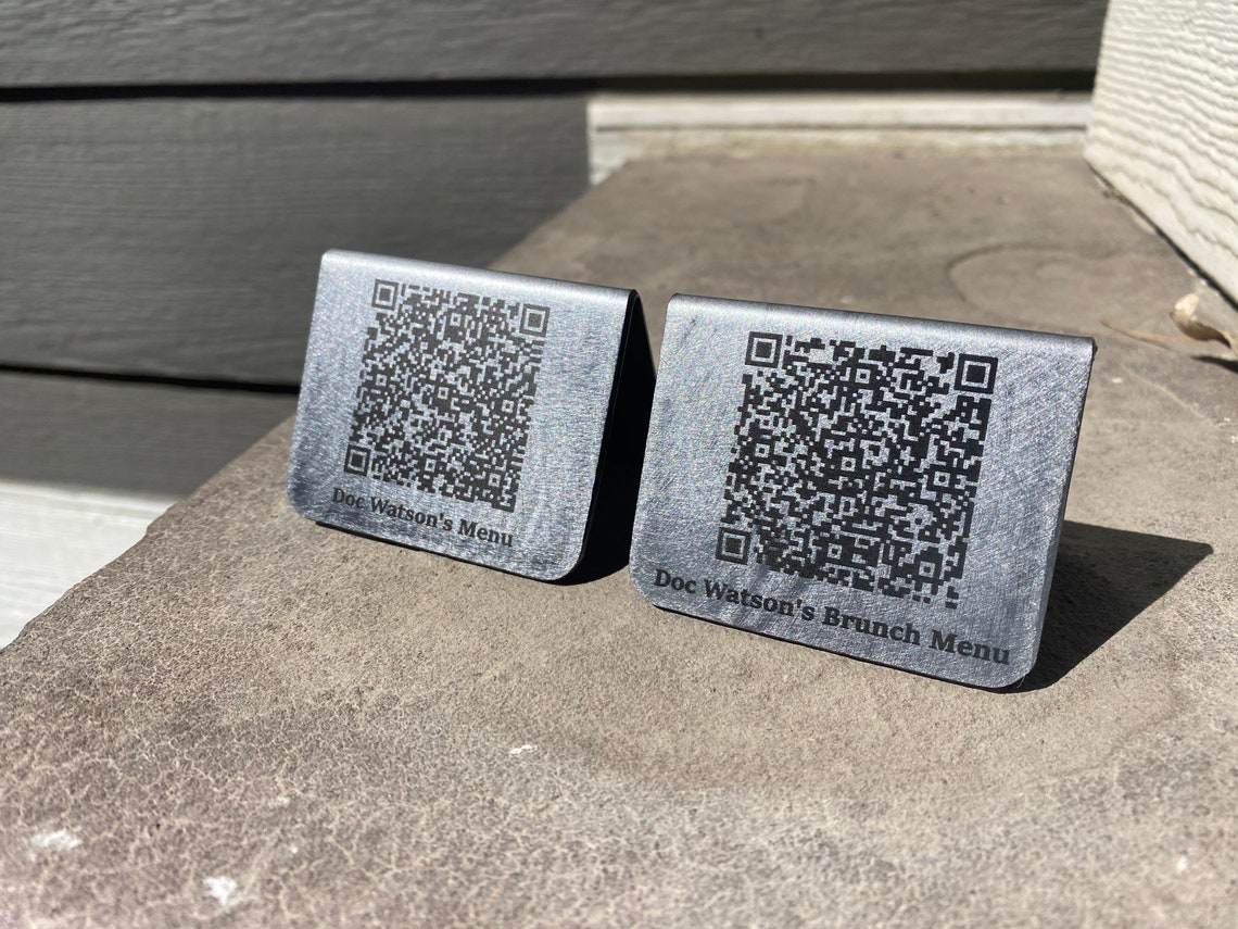 Metal QR Codes-Business Logo Restaurants Etc. Sustainable | Etsy