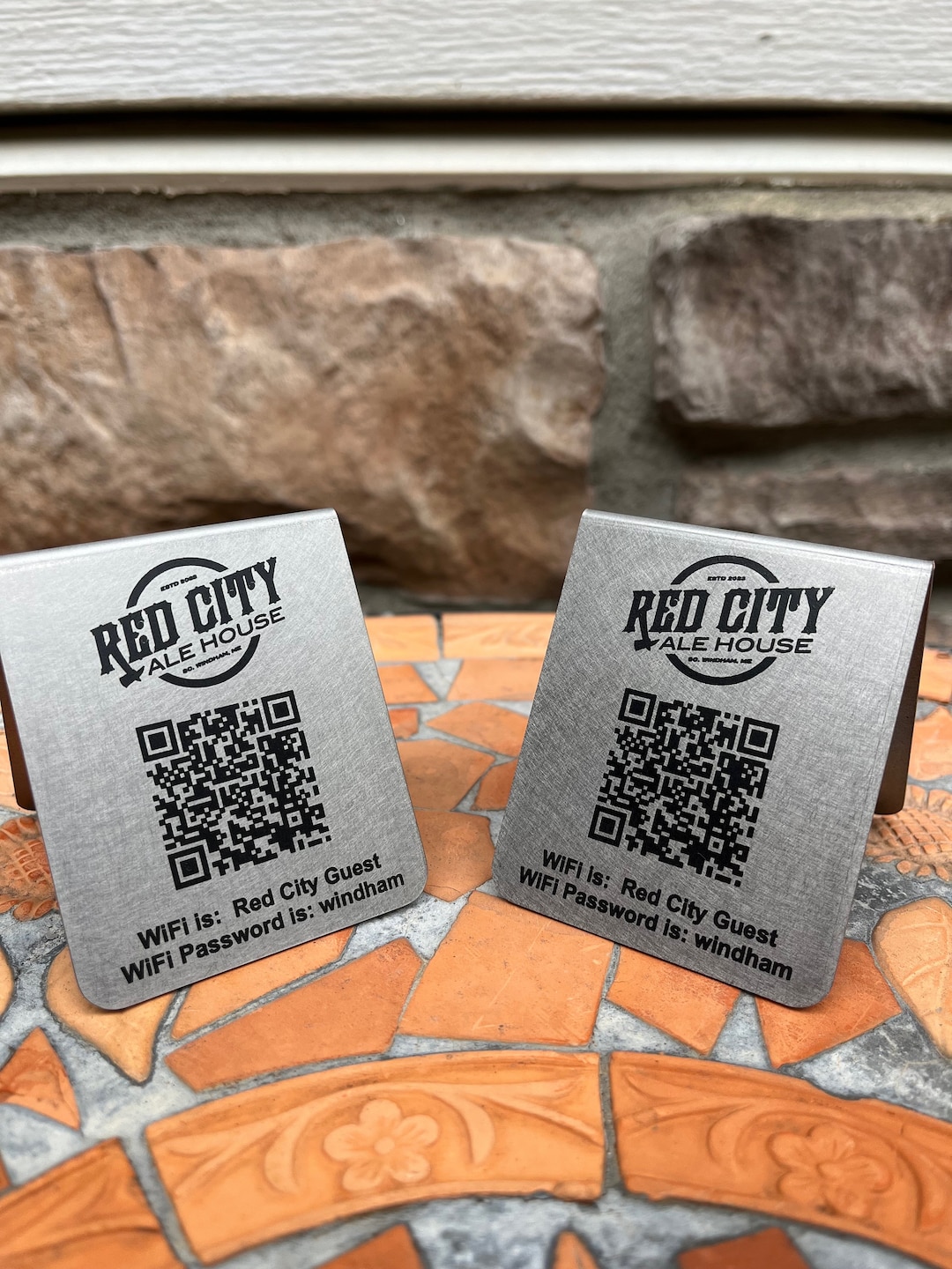 Metal QR Codes-business Logo, Restaurants, Menu, QR Code, Sustainable ...