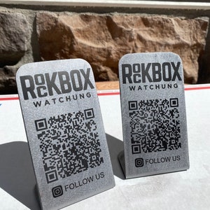 Metal QR Codes-business Logo Restaurants Menu QR Code - Etsy