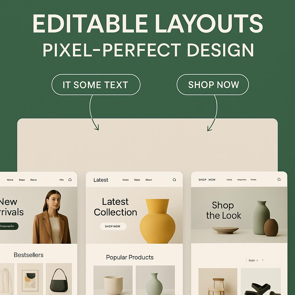 E-commerce Website Figma Templates: UI Kit for Online Stores (digital ...