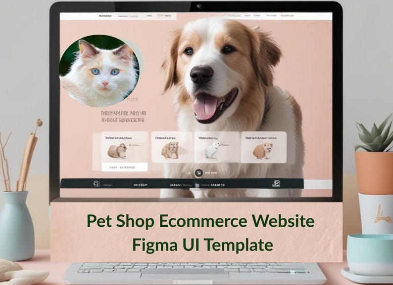 Pet Shop Website Figma UI Template: Ecommerce Design Kit (digital ...