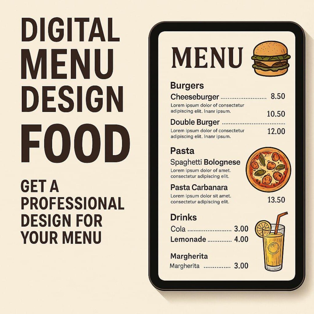 Animated Restaurant Menu Template – Digital Download, Editable Canva ...