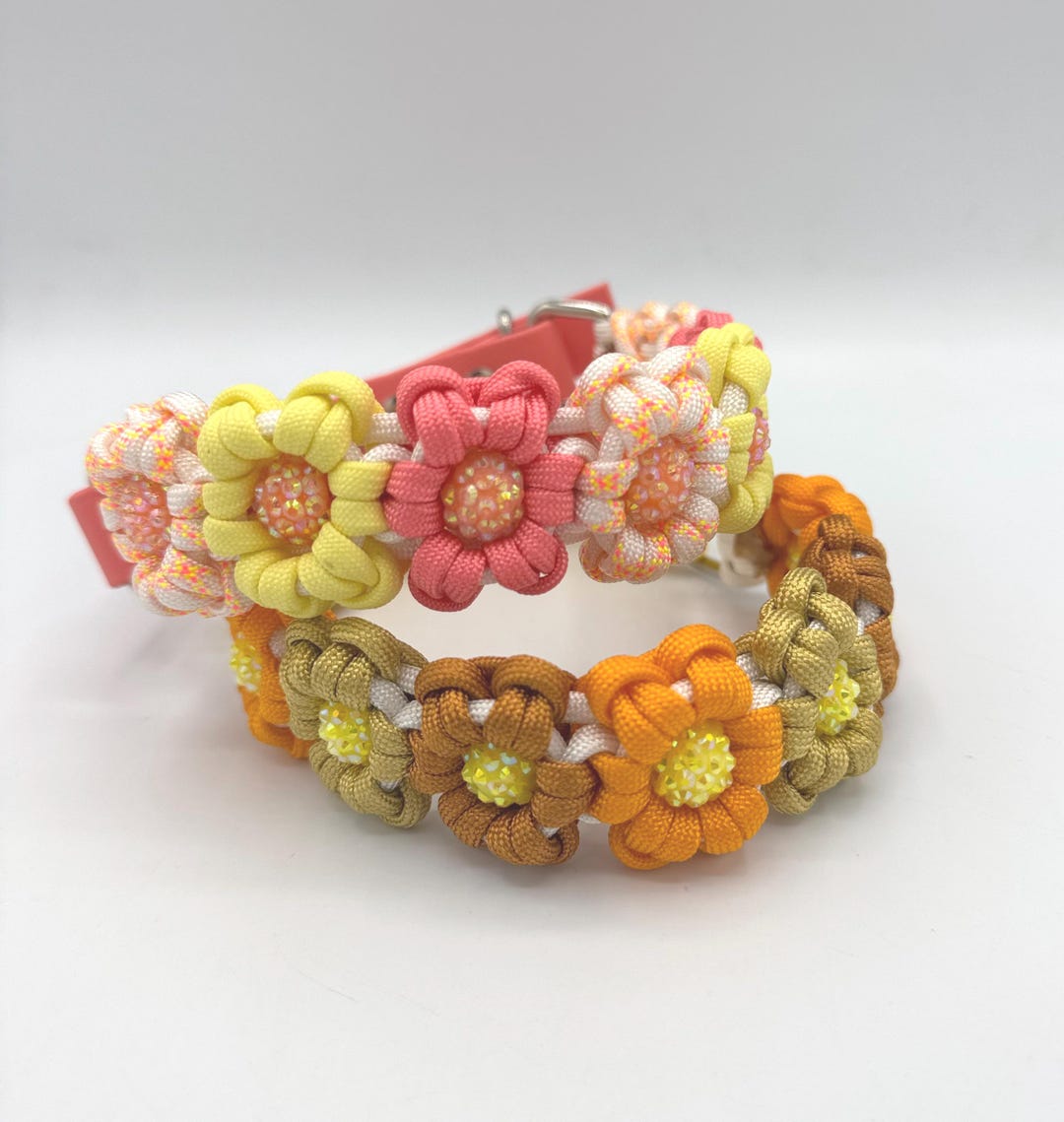 12 - 15 Inch Pre-made Flower Collars With Biothane - Etsy