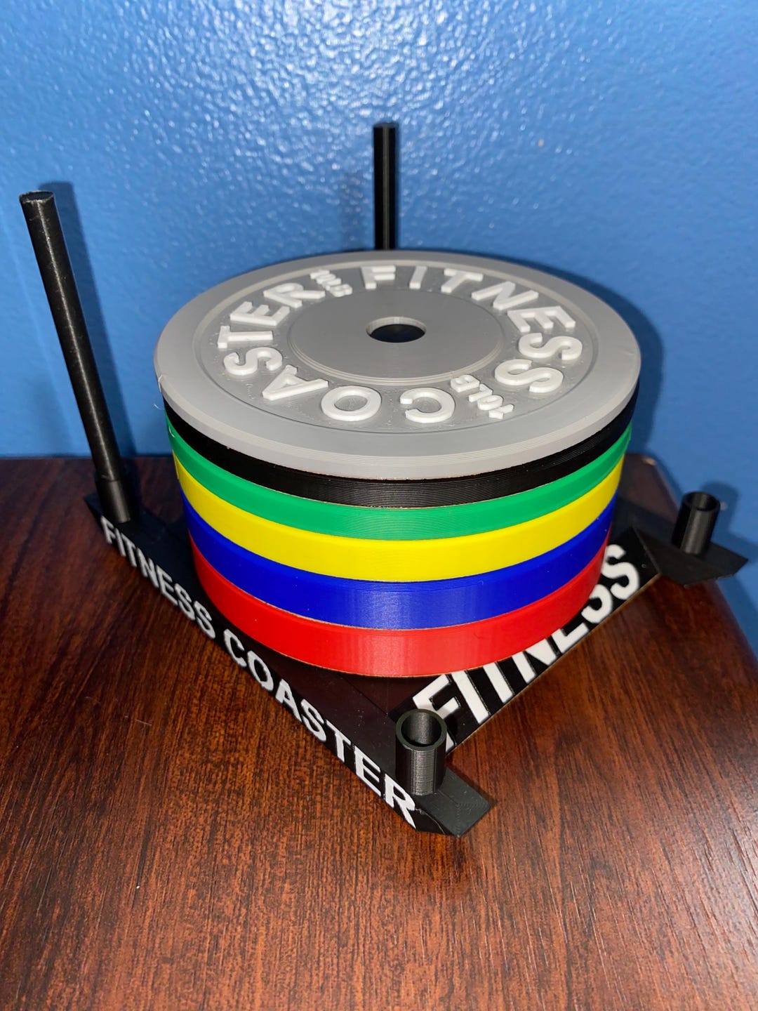 Fitness Coasters With Power Sled - Set of 6 - Etsy