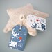 Christmas Holiday Gift Tags, Reindeer Gift Tags, Gift Wrapping, Gift ...