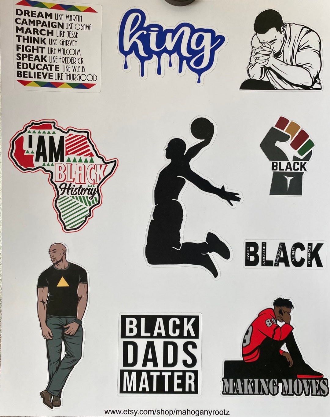 African American Man Stickersblack Man Magicafrican Americansticker ...