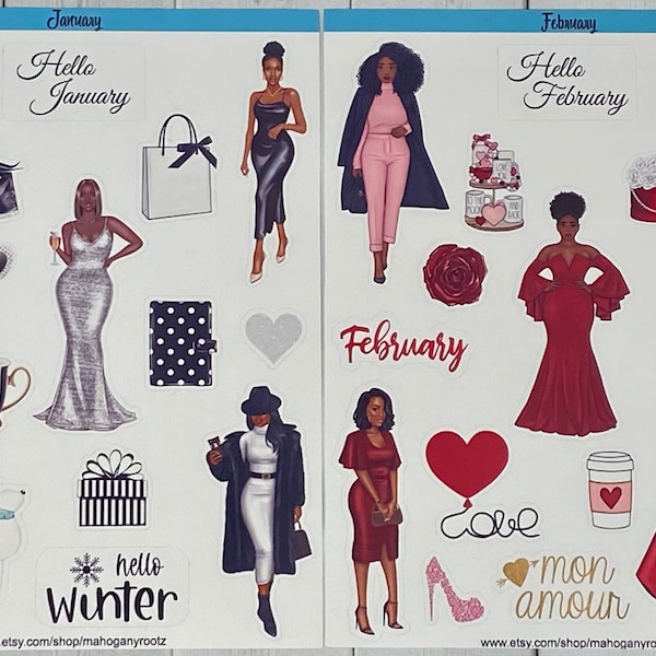 African American Yearly Planner - Etsy