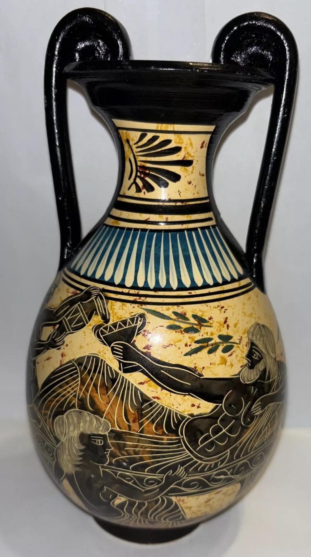 Greek God Dionysus Vase Pot Ancient Greek Ceramic Pottery 9” - Etsy