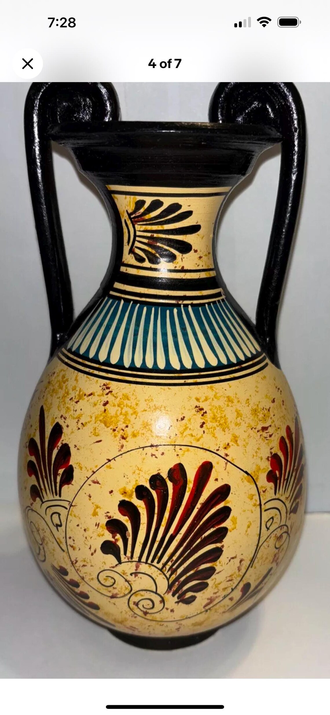 Greek God Dionysus Vase Pot Ancient Greek Ceramic Pottery 9” - Etsy