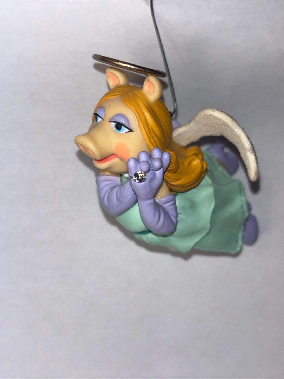 1981 HALLMARK the Divine Miss Piggy Angel Keepsake Christmas Ornament ...