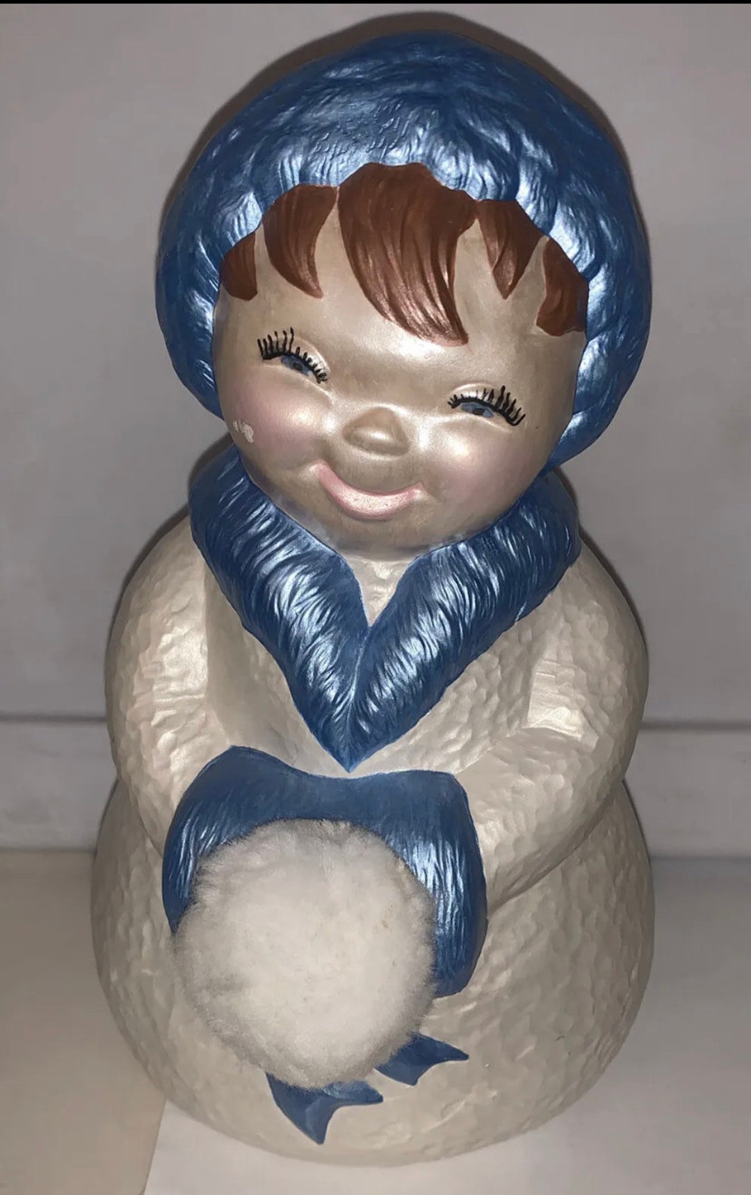 Vintage Christmas Ceramic Mold Mrs Frosty Snowman Snow Lady - Etsy