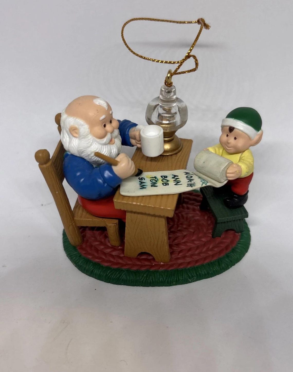 KIRKLAND Signature Collectible Gift CHRISTMAS Ornament Santa Elf Making ...