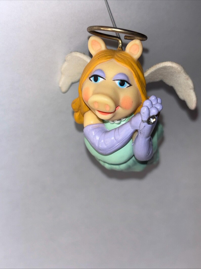 1981 HALLMARK the Divine Miss Piggy Angel Keepsake Christmas Ornament ...