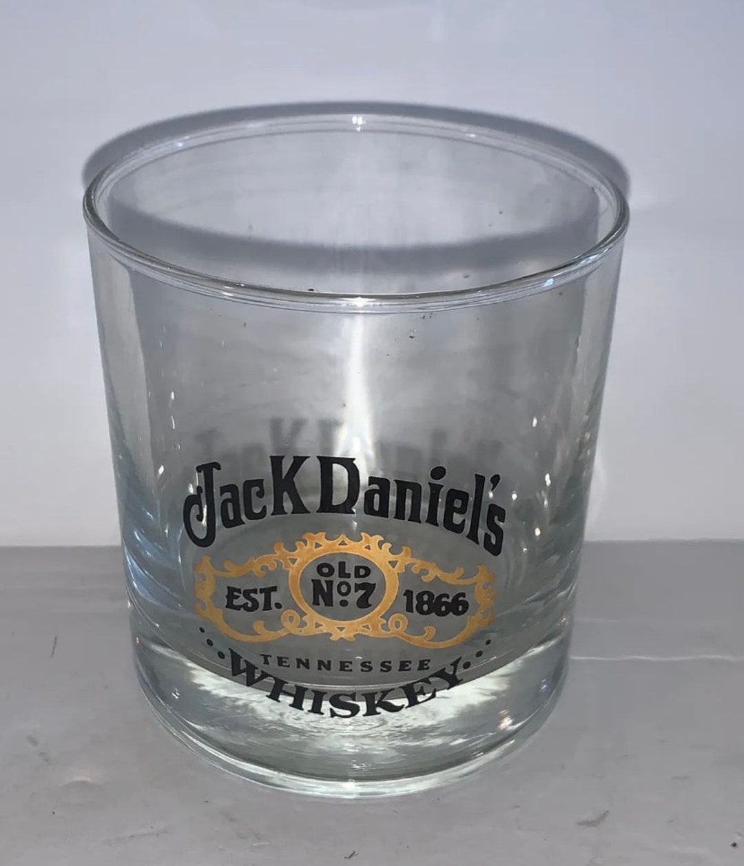 Jack Daniels Tennessee Whiskey Old No 7 Est 1866 Glass Low Ball Rocks ...