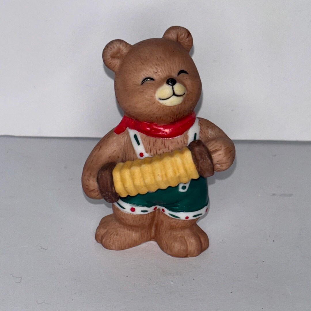 Vtg Porcelain Bear Miniature Bisque Figurine Anthropomorphic Teddy ...