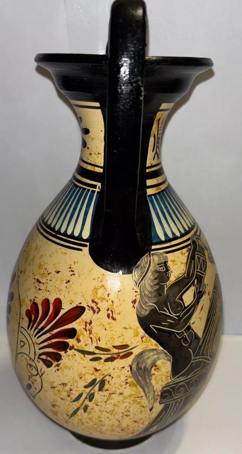 Greek God Dionysus Vase Pot Ancient Greek Ceramic Pottery 9” - Etsy