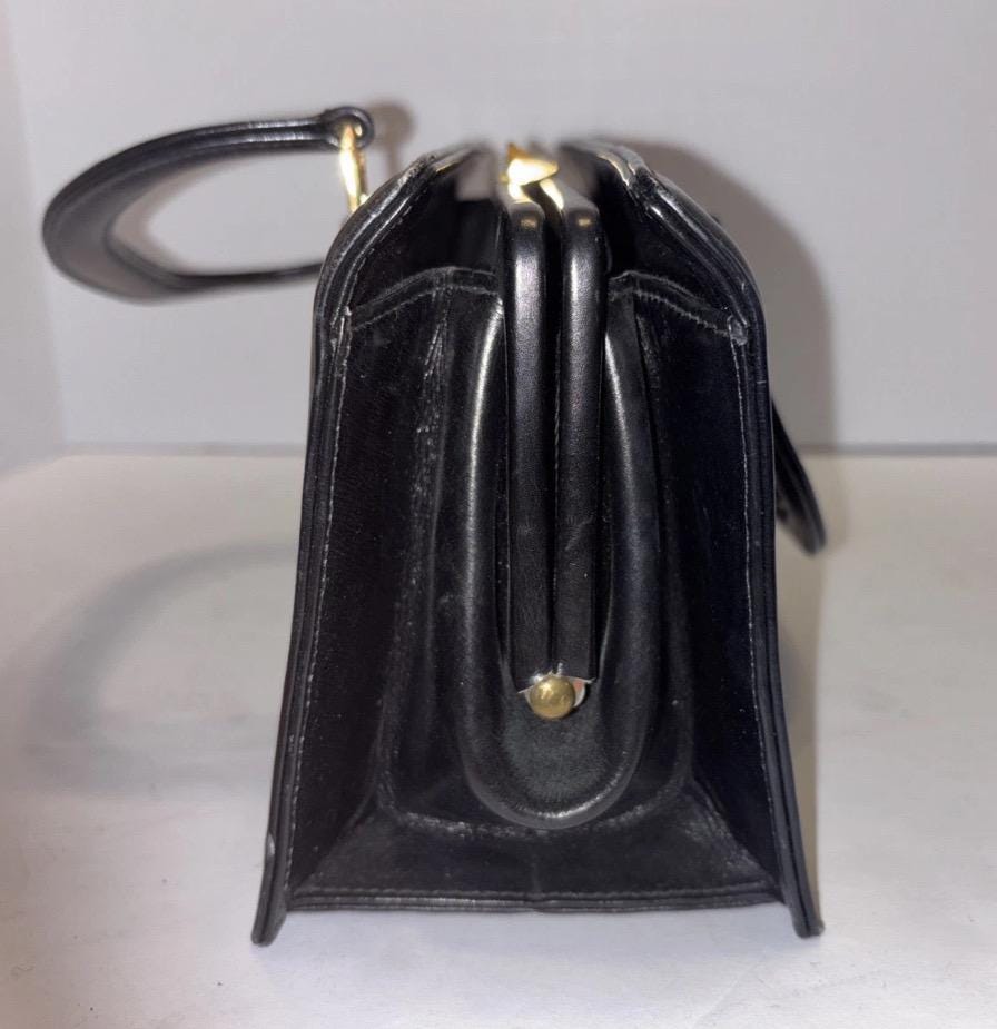 Vintage Mr. Jay Made in Italy Leather Purse Clutch Handbag Black - Etsy