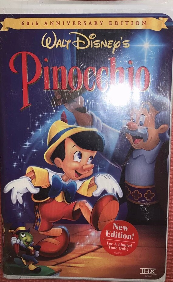 Walt Disneys 60th Anniversary Edition Pinocchio VHS 18679 | Etsy