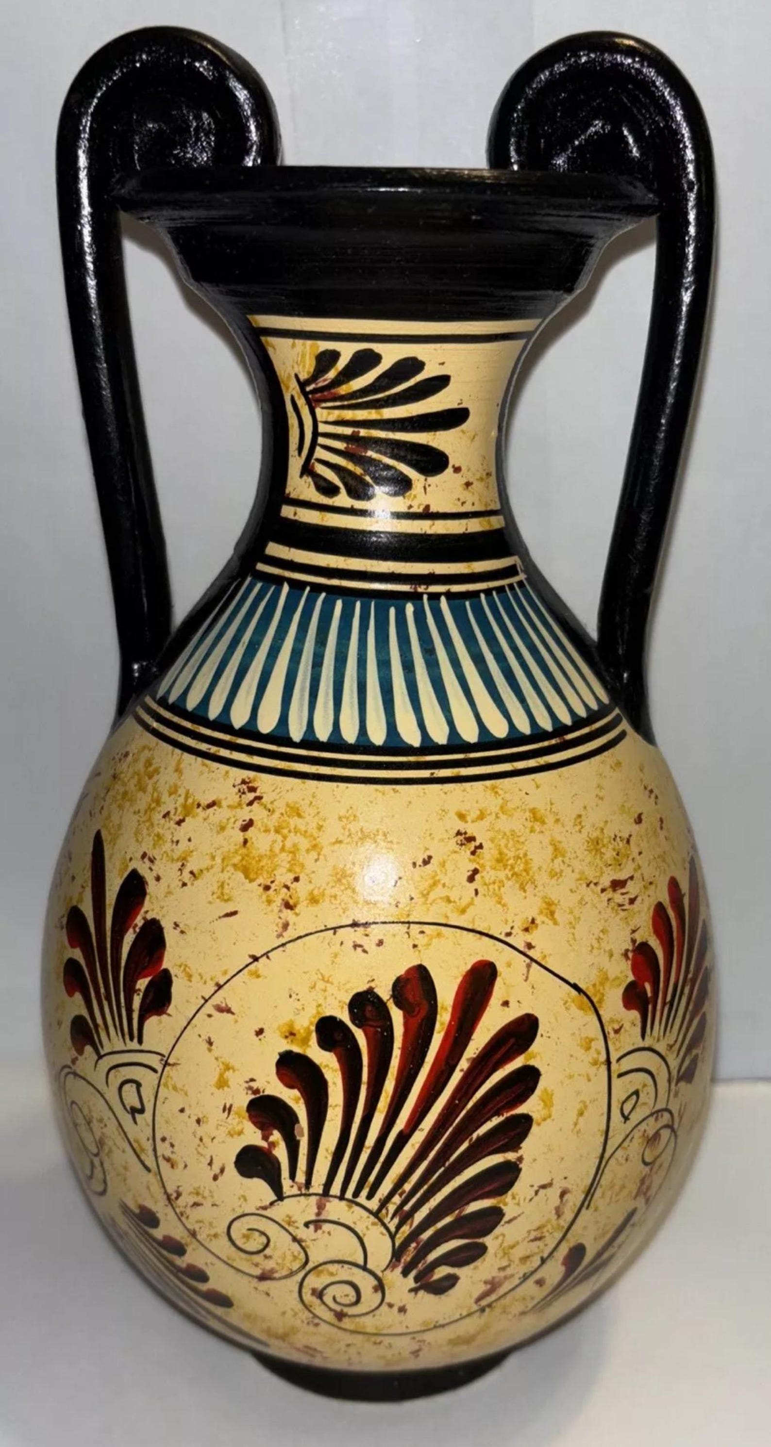 Greek God Dionysus Vase Pot Ancient Greek Ceramic Pottery 9” - Etsy