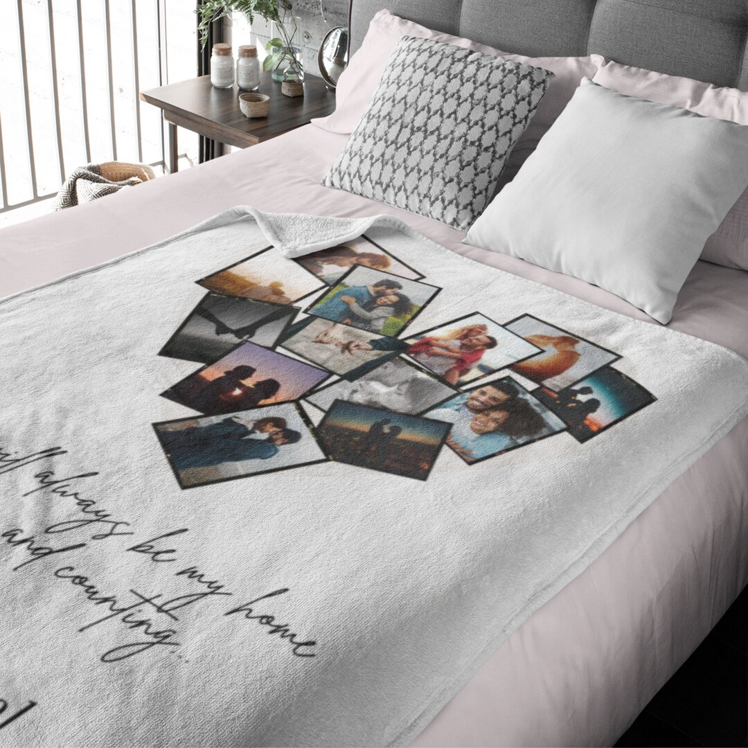 Picture Blanket Custom Blanket Photo Collage Picture - Etsy