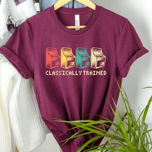 Classically Trained Video Games Shirt Funny Game Shirt Retro Video Game ...