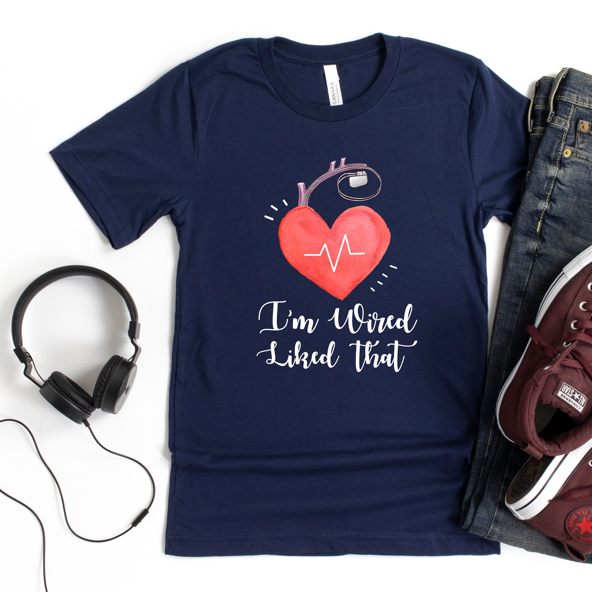 I'm Wired Like That Shirt Pacemaker Shirt Funny ICD - Etsy