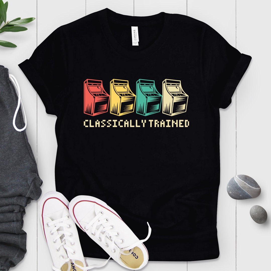 Classically Trained Video Games Shirt Funny Game Shirt Retro Video Game ...